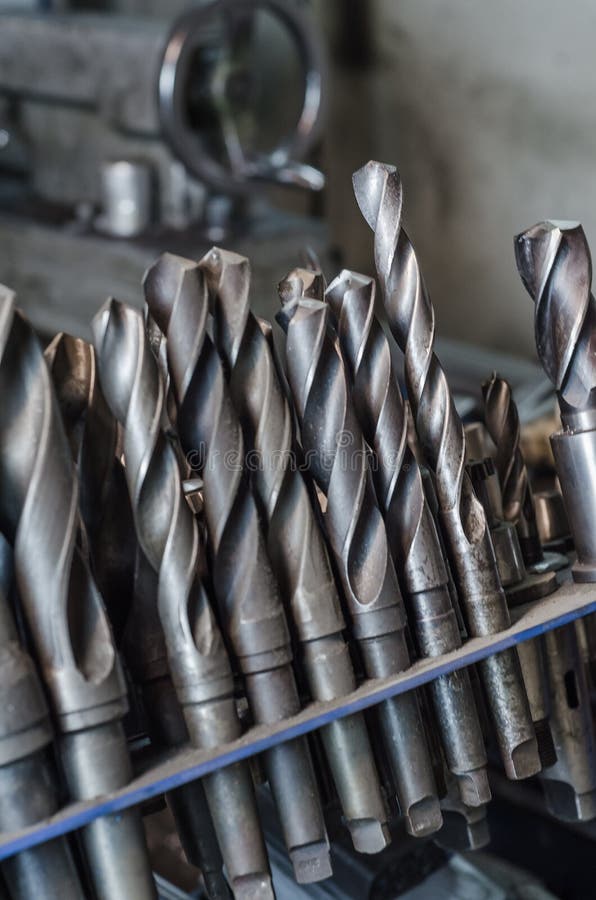 Metal Drill Bits for Drilling and Milling Industry Stock Image - Image ...