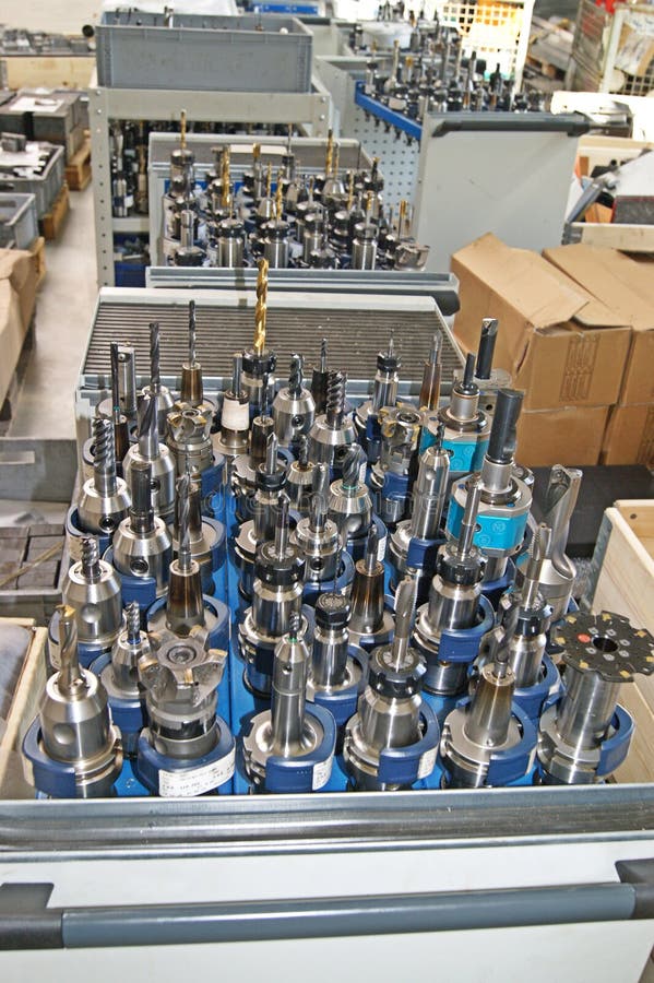 Metal drills set stock image. Image of factory, tool - 29047359