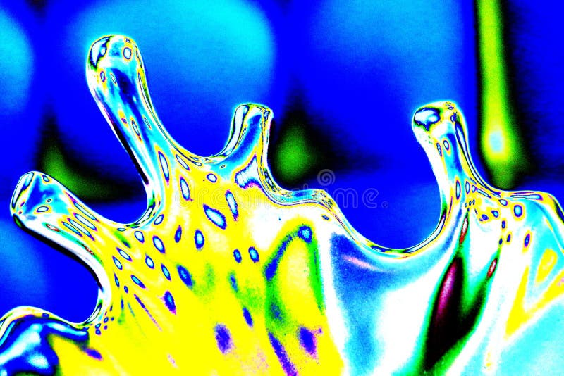 Metal Drop Splash in Hardened StateSplashes of Metal Drops in a ...