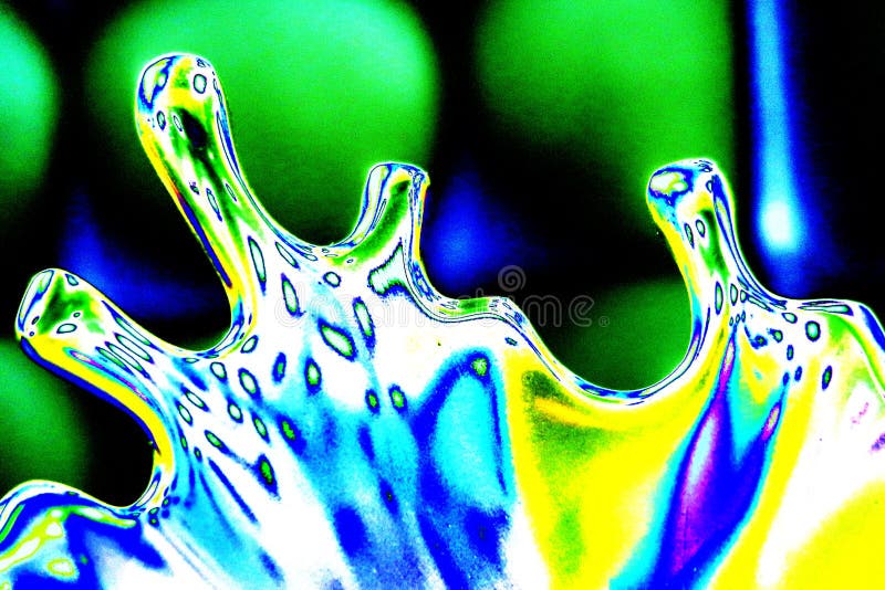 Metal Drop Splash in Hardened StateSplashes of Metal Drops in a ...