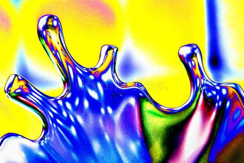 Metal Drop Splash in Hardened StateSplashes of Metal Drops in a ...