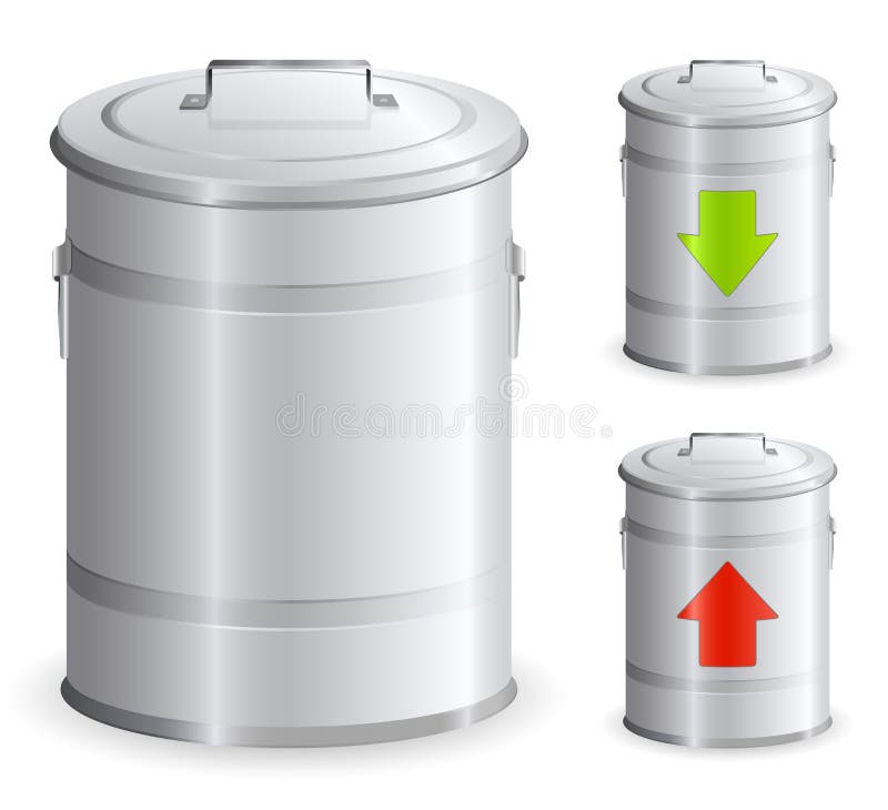 Metal Dust Bin Vector Icon Stock Illustrations – 358 Metal Dust Bin ...
