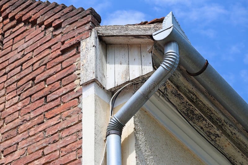 Metal Eaves of an Old Building Stock Photo - Image of debrecen, outdoor ...