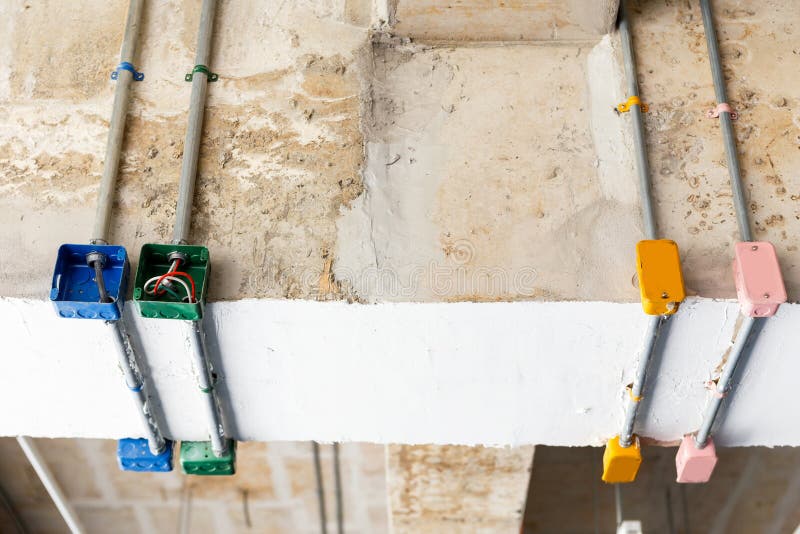 Metal Electric Pipe and Connector Stock Photo - Image of equipment ...