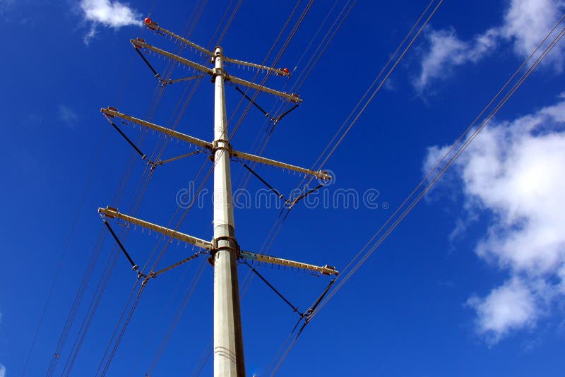 Metal electric pole stock photo. Image of current, insulator - 126137604