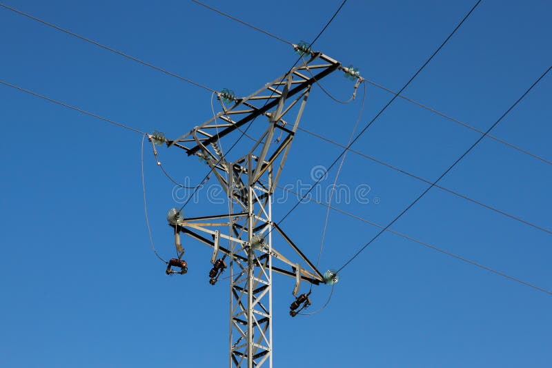 Post Electrical Distribution Stock Photo - Image of volts, light: 30093388