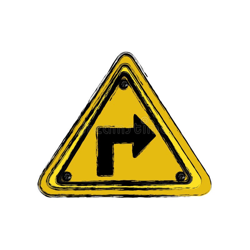 Metal Emblem Notices Warning Stock Illustration - Illustration of road ...