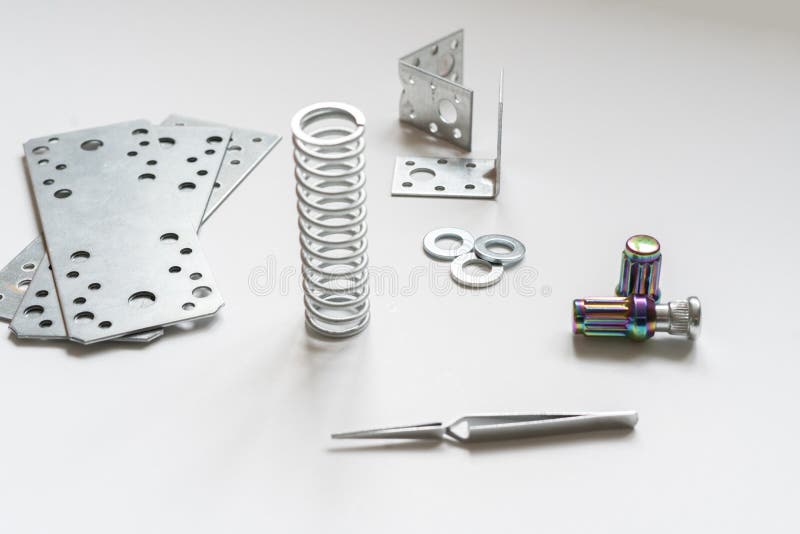 A Metal Engineering Spare Parts Details Flat Lay, Tools and Equipment ...