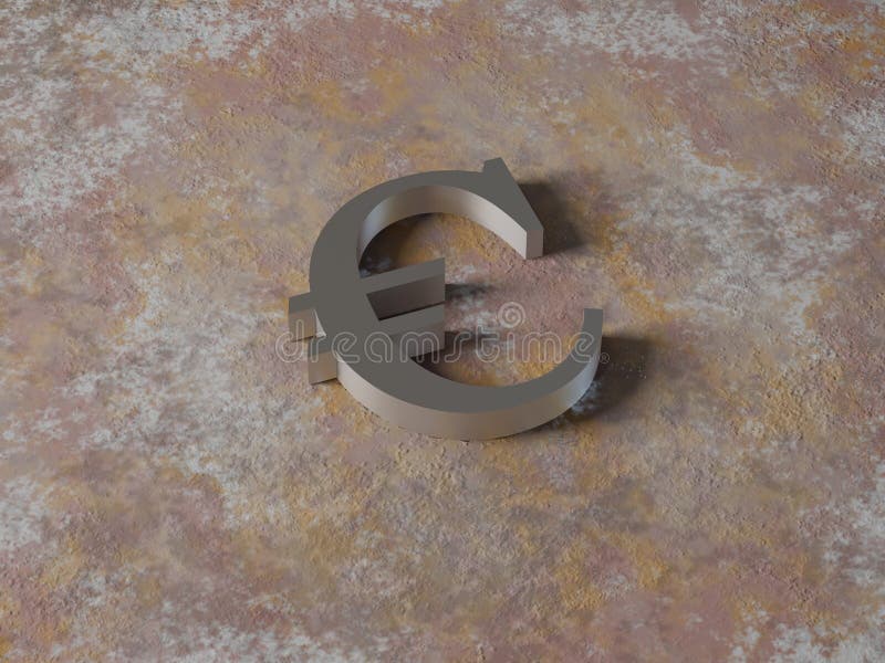 Metal euro stock illustration. Illustration of profit - 6974346