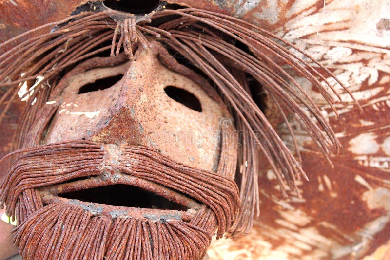 Metal face stock image. Image of artist, rusted, sculpting - 16916497