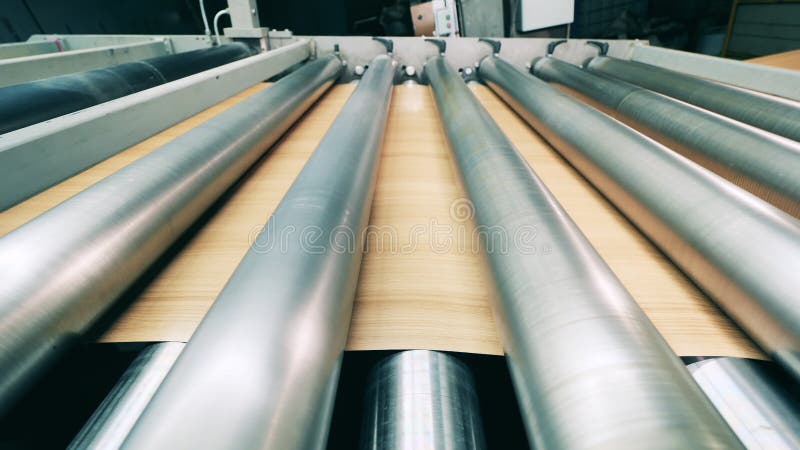 Metal Facing Plate is Moving Under a Rolling Transporter Stock Footage ...