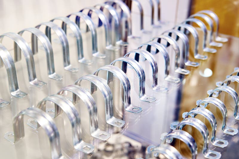 Metal Fasteners for Electrical Engineering Stock Photo - Image of ...