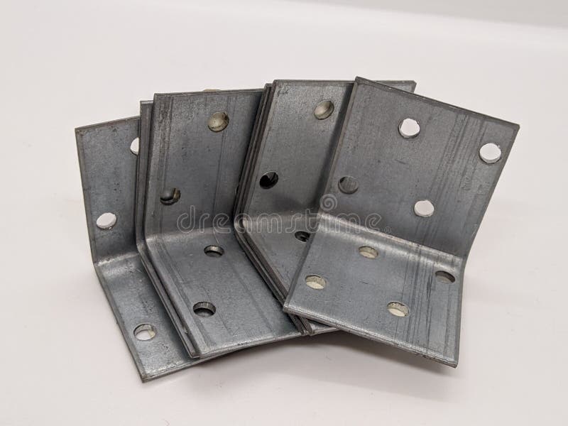 Metal Fastening Corners on a White Background. Stock Photo - Image of ...