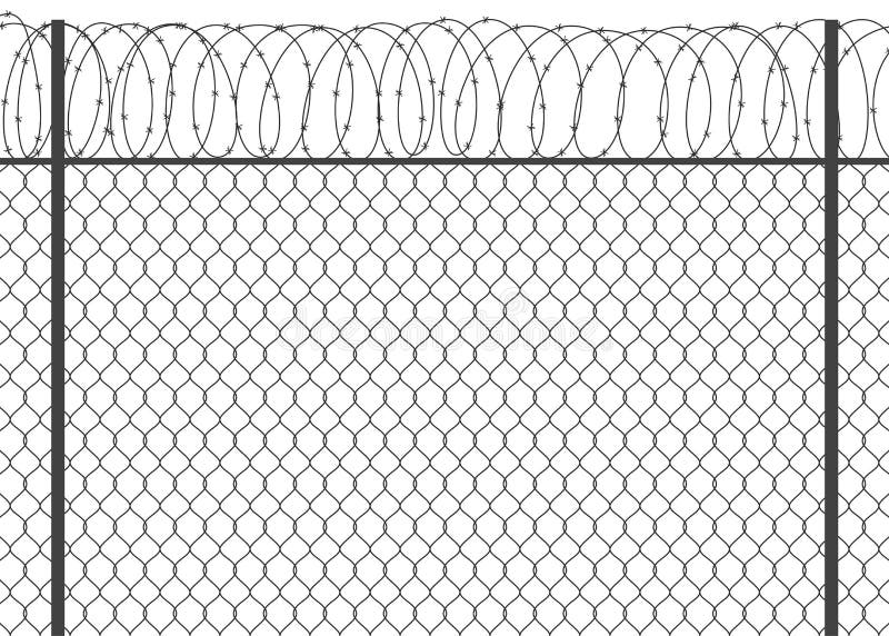 Bob Wire Fence Clipart