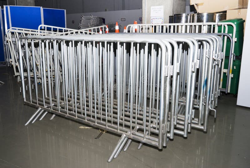 Metal Fence Part of a Metal Grid Fence at Partition Stock Photo - Image ...