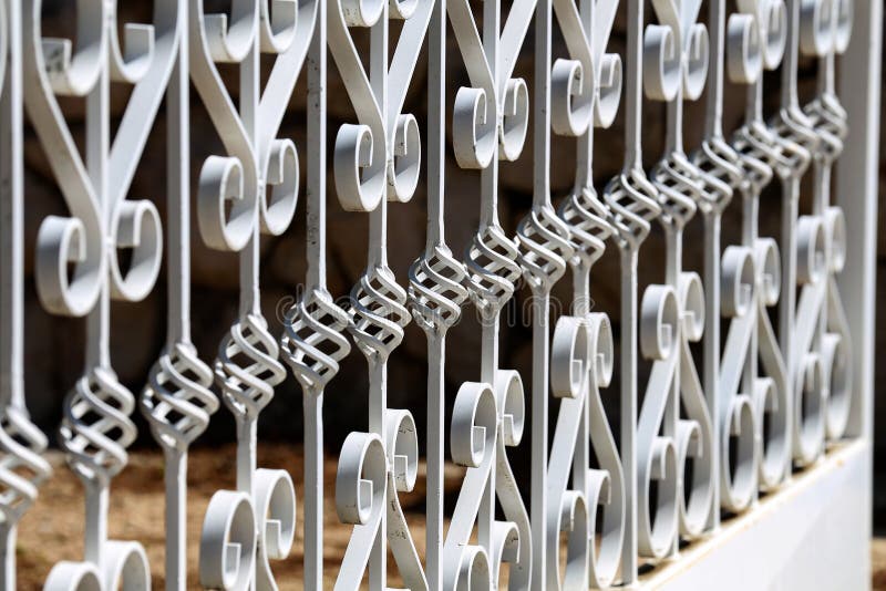 Metal Fence, Patterns of a Metal Fence Stock Image - Image of abstract ...