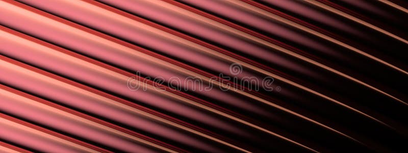 Metal Fine Diagonal Cylinder Copper Elegant Modern 3D Rendering Image ...