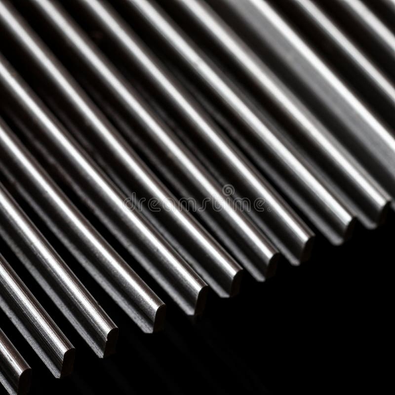 Metal Fins on a Dark Surface Stock Photo - Image of surface, metal ...