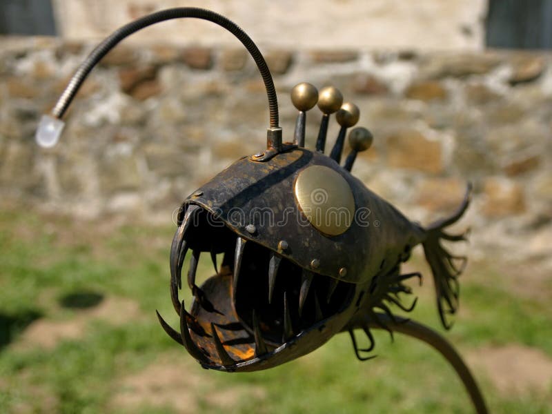 Metal fish stock photo. Image of steel, abstract, exotic - 35127602