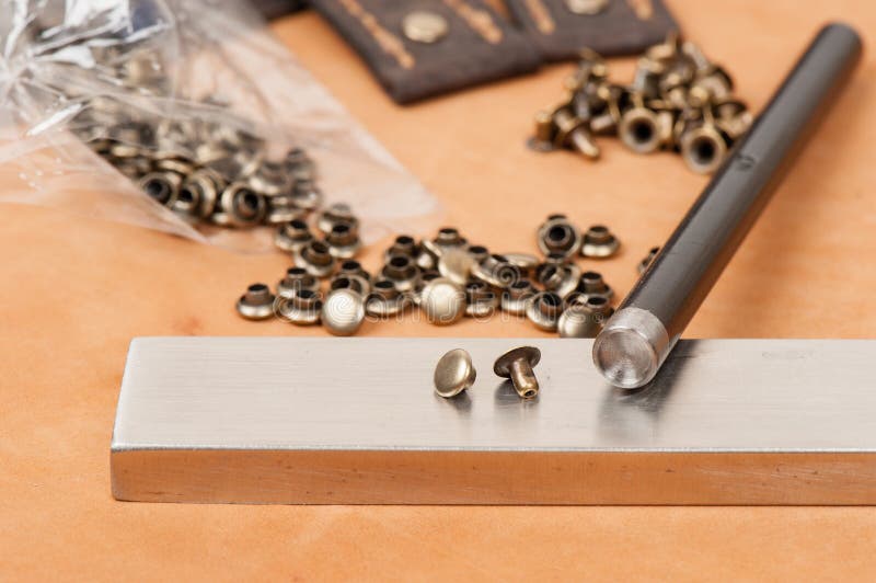 Metal fitting stock image. Image of rivet, working, metal - 185092937