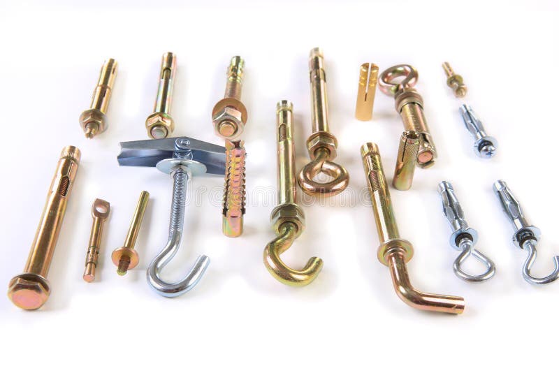 Metal fixing anchors stock image. Image of connection - 111301759
