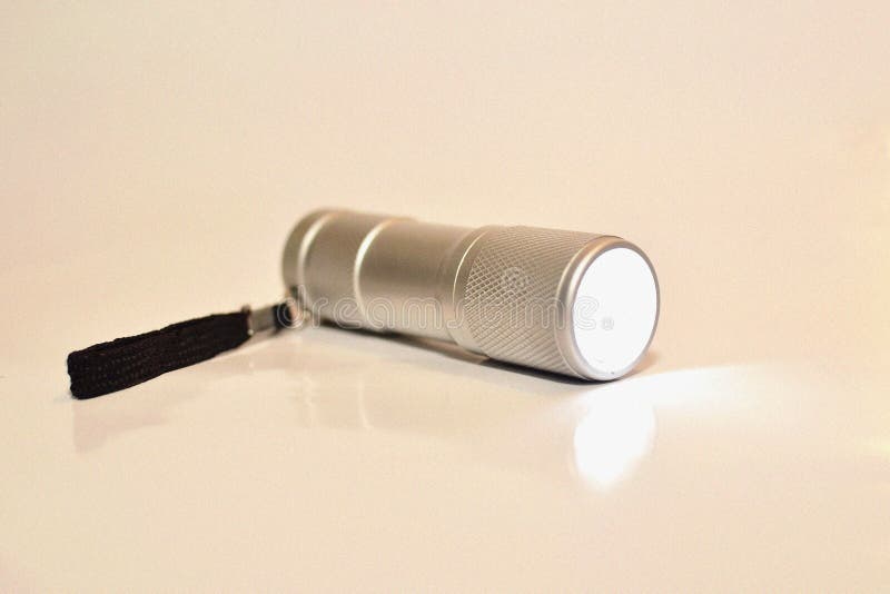 Metal Handheld Shockproof Flashlight Stock Image - Image of shines ...