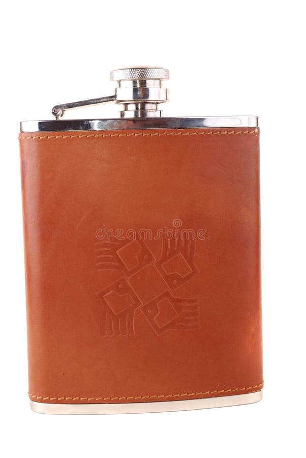 Metal flask stock image. Image of brandy, fishing, flask - 11754307