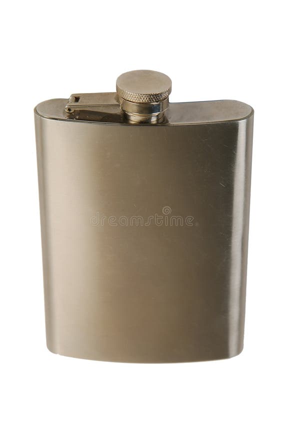 Metal flask stock photo. Image of empty, field, closed - 13055454