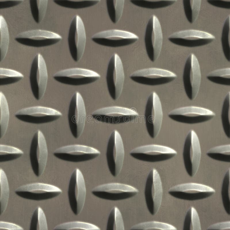 Metal Floor Plate Background. Seamless Pattern Stock Illustration ...