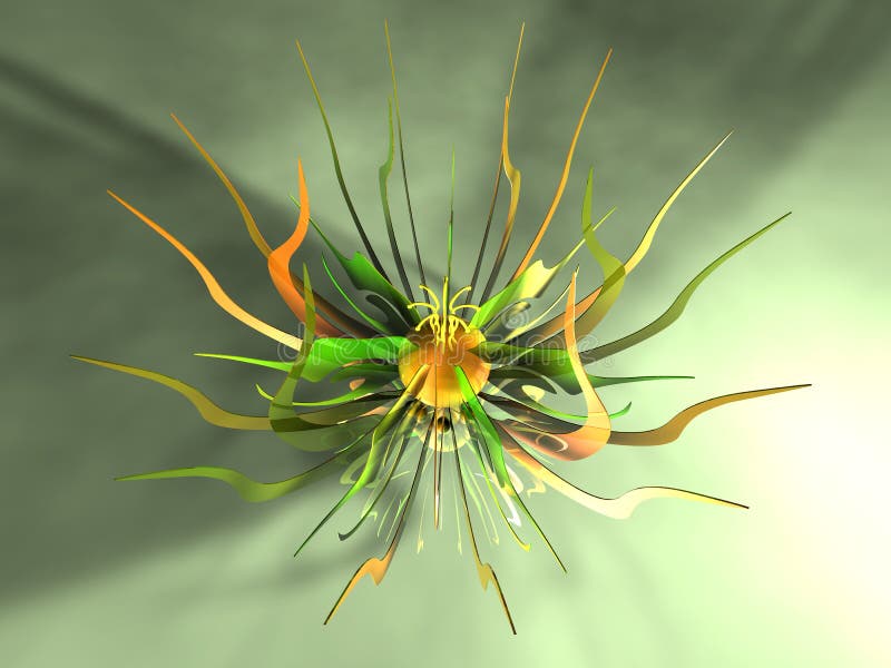 Metal Flower 4 stock illustration. Illustration of abstract - 1185805