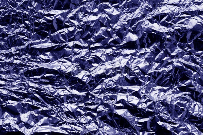 Metal Foil Texture in Blue Tone. Stock Image - Image of glossy, color ...
