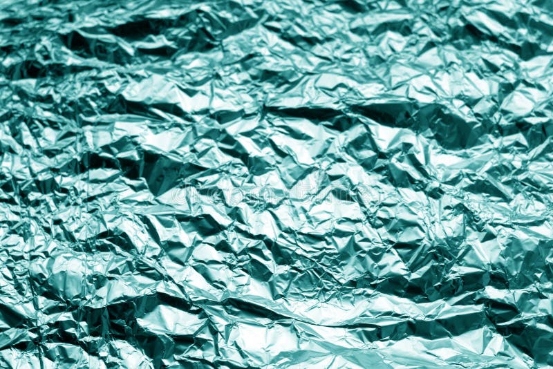 Metal Foil Texture in Cyan Tone. Stock Image - Image of metal, blue ...