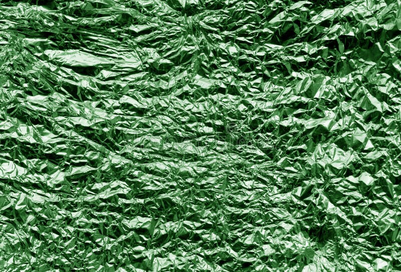 Metal Foil Texture in Green Color Stock Image - Image of background ...