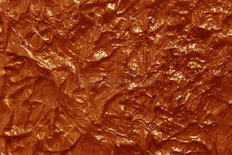 Metal Foil Texture in Orange Color Stock Image - Image of bright, blank ...