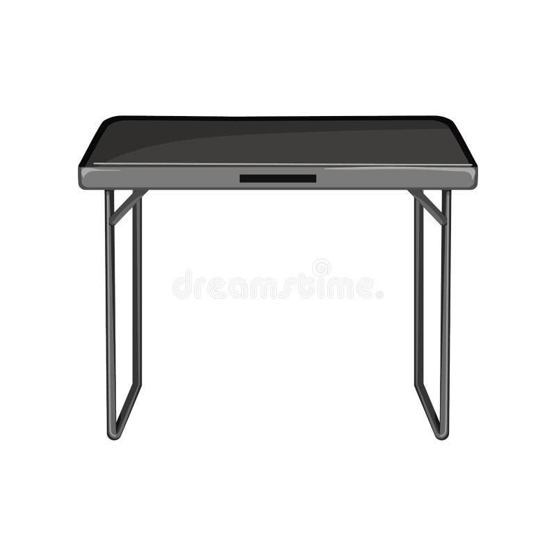 Metal Folding Table Cartoon Vector Illustration Stock Vector ...