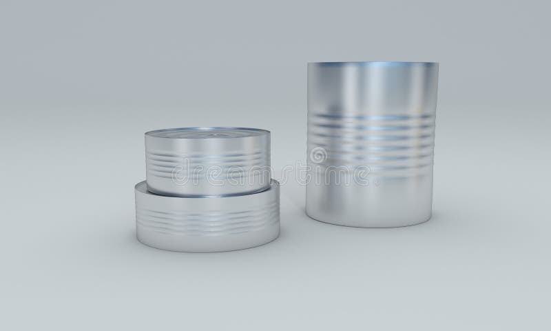 Metal Food Tin Can Packaging Stock Image - Image of product, meal ...