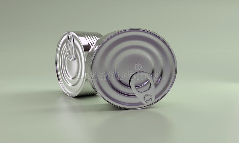 Metal Food Tin Can Packaging Stock Image - Image of background ...