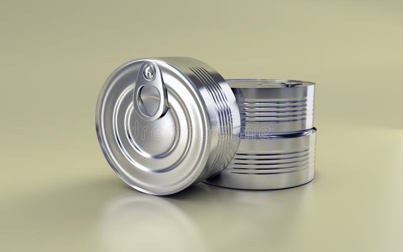 Metal Food Tin Can Packaging Stock Photo - Image of canned, meal: 272439466