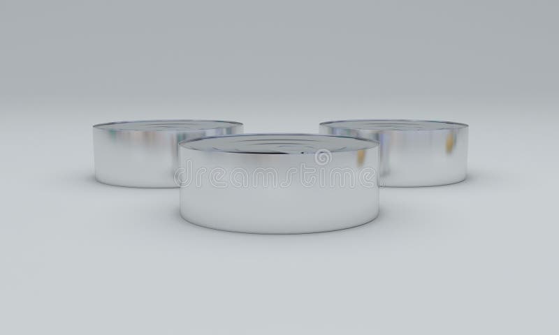 Metal Food Tin Can Packaging Stock Image - Image of cylinder, canned ...