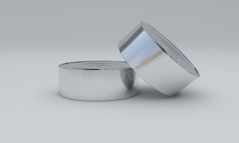 Metal Food Tin Can Packaging Stock Image - Image of cylinder, canned ...