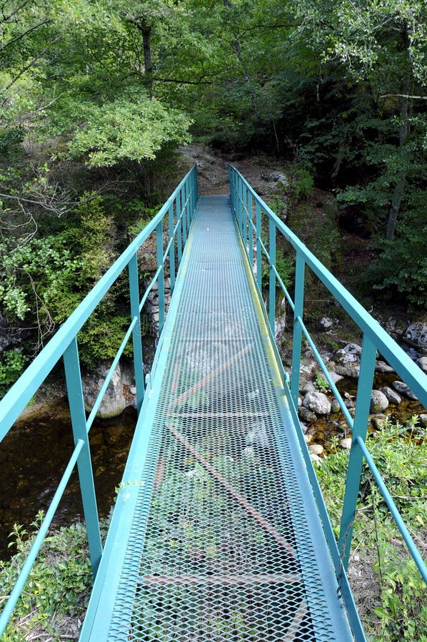 Metal footbridge stock photo. Image of access, winter - 67291116