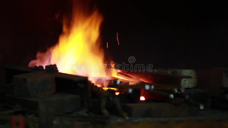 Hot Metal Forging with a Mechanical Press Stock Footage - Video of ...