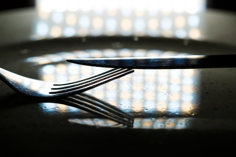 Metal Forks and Knives on a Stock Photo - Image of texture, kitchen ...