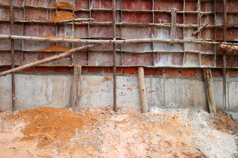 Metal form work stock photo. Image of harden, masonry - 76851754