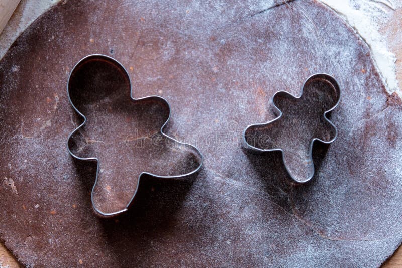 Metal Forms for Gingerbread Man Stock Photo - Image of gingerbread ...