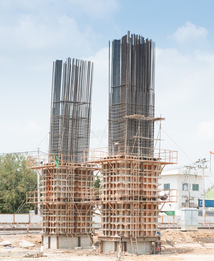 Metal Formwork Constructions. Editorial Image - Image of building ...