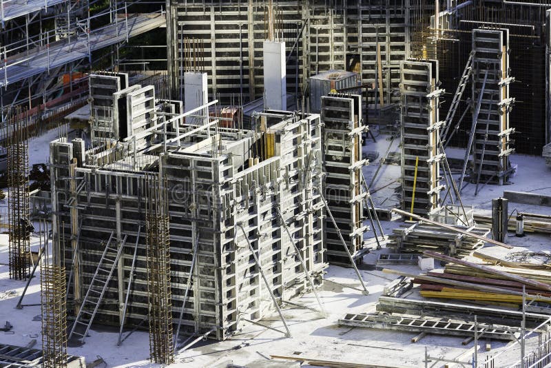 Metal_formwork stock image. Image of engineering, panel - 144659035