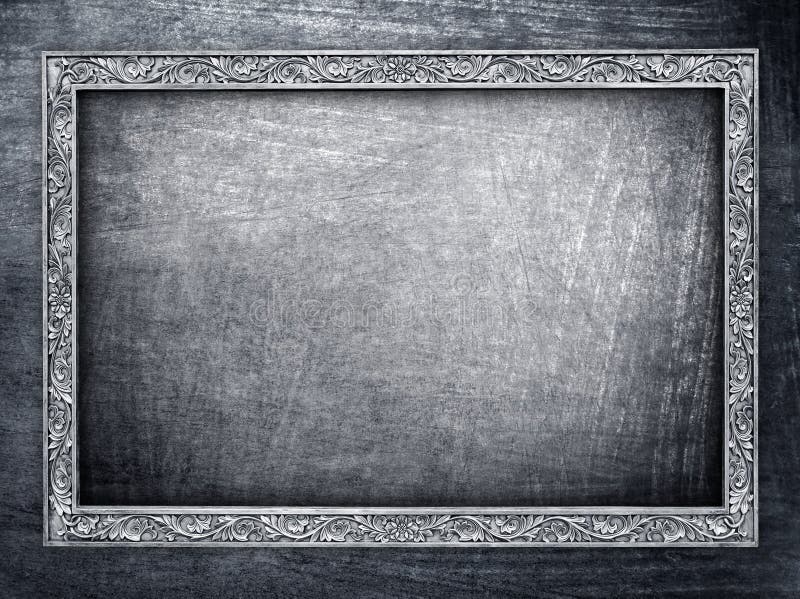 Metal frame background stock illustration. Illustration of decorative ...