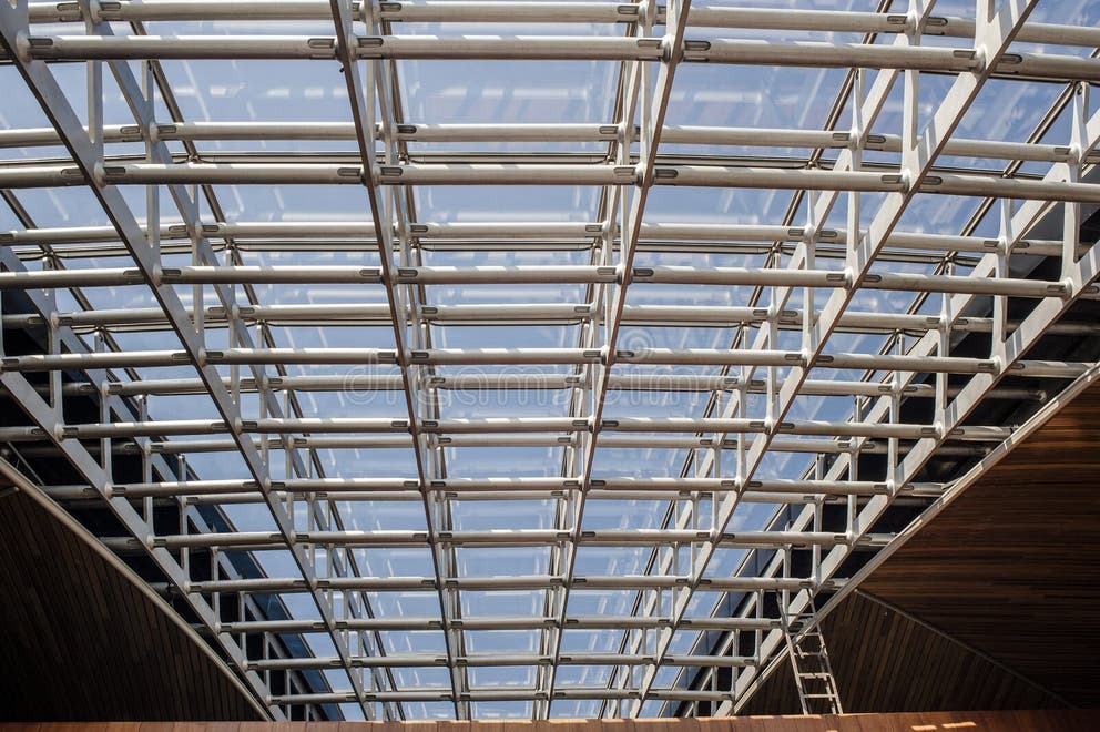 Metal frame ceiling editorial photography. Image of shape - 27450382