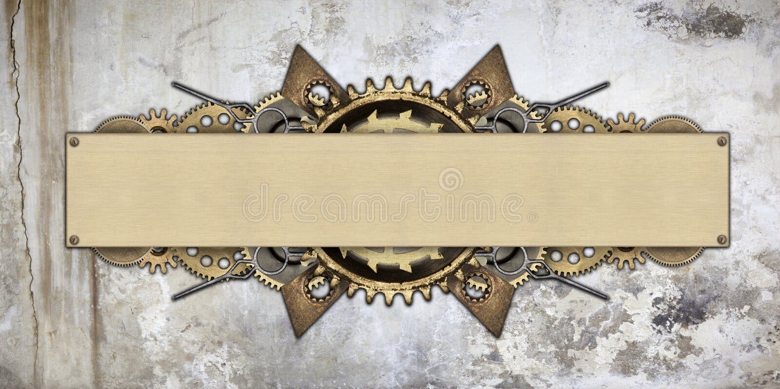 Metal Frame and Clockwork Details Stock Photo - Image of aged, ancient ...